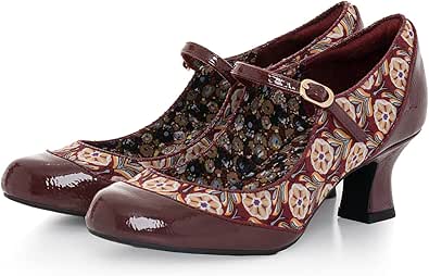 Amazon.com | Ruby Shoo Clara Mid Heel Bar Shoe Work/Play Indulgence ...