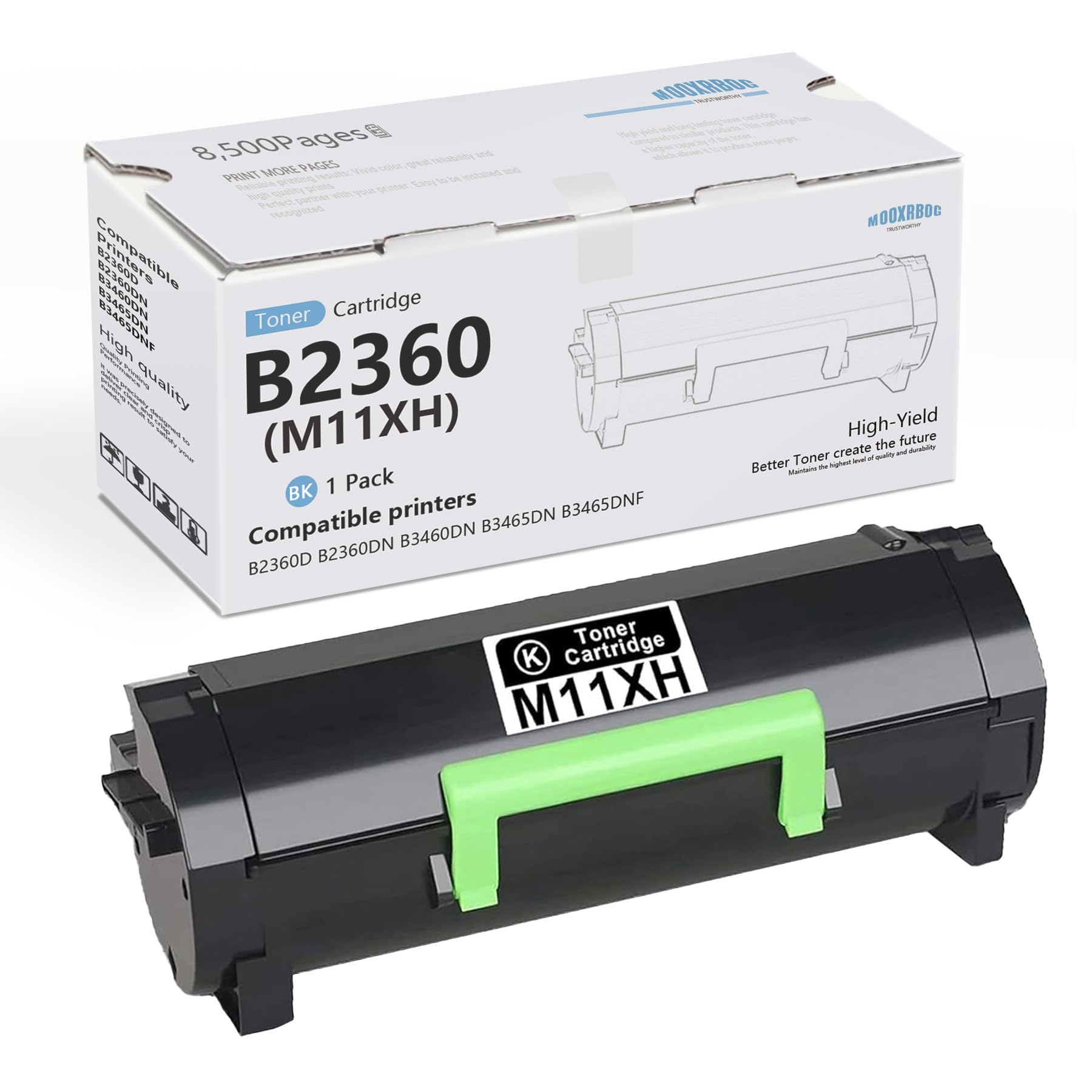 Amazon.com: B2360 High Yield Black Toner Cartridge 1Pack (M11XH 331 ...