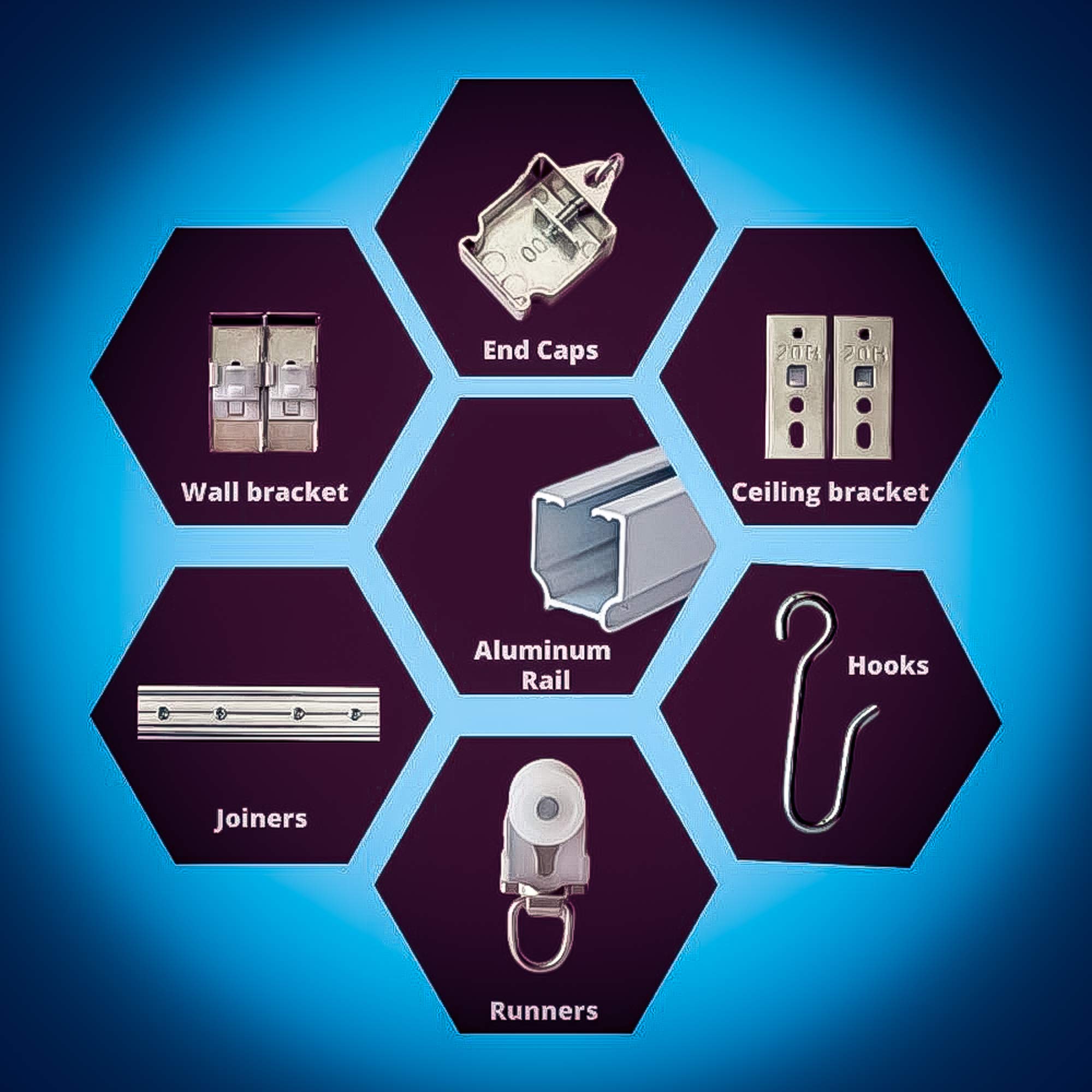 Curtain Track (3ft-9.8ft), Ceiling Track for Curtains,Ceiling or Wall ...