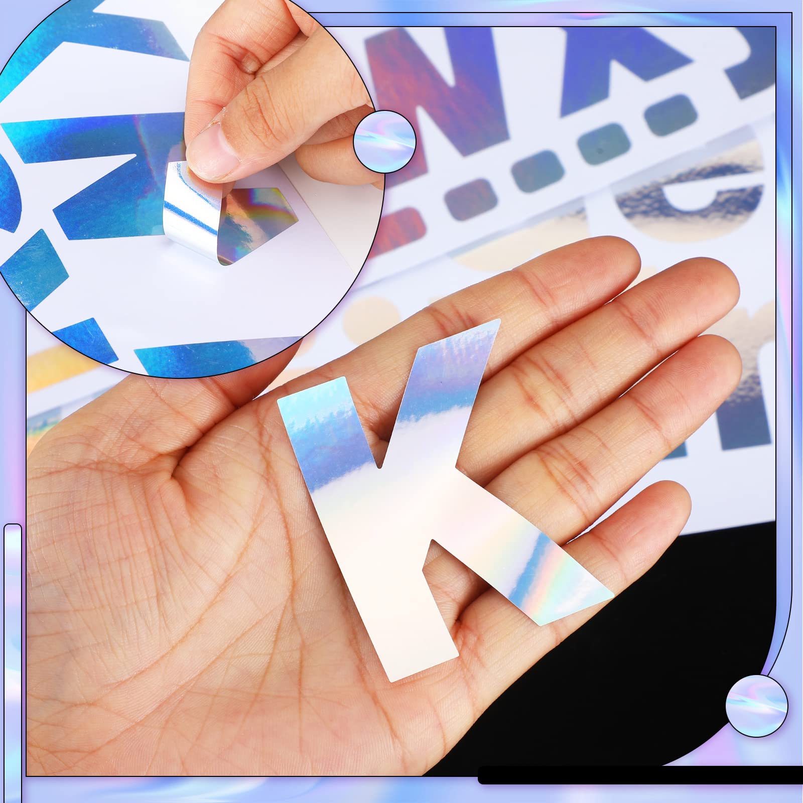 Snapklik.com : Chinco 232 Pieces 24 Sheets Letter Stickers Large ...