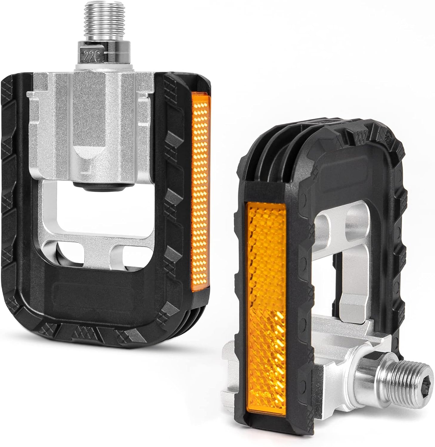 Alston Foldable Bike Pedals with Reflective Strips Universal 9/16 Inch ...