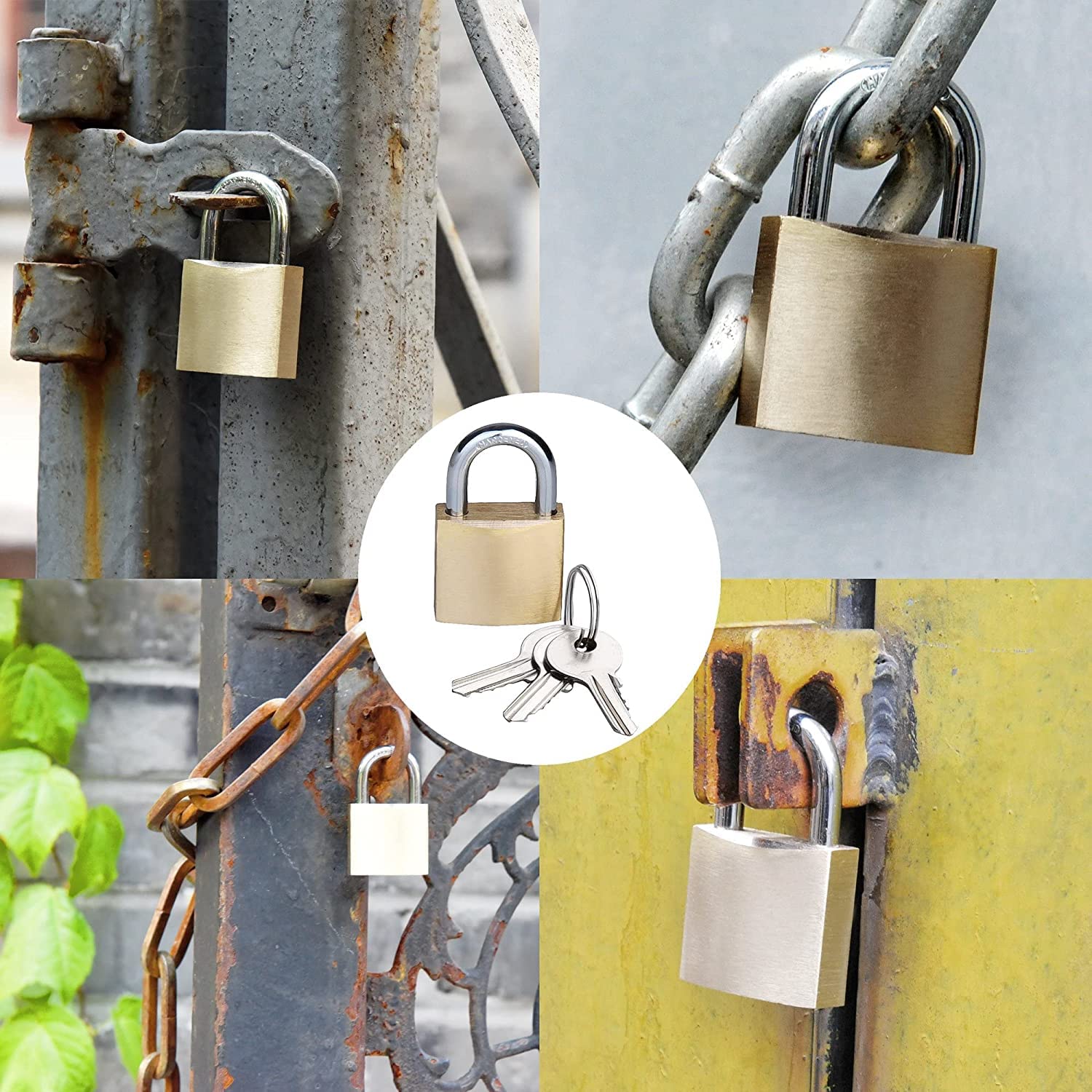 4 Pin Security Padlock For Outdoor Use Yale Padlock 4in1 (4Lock 1Key ...
