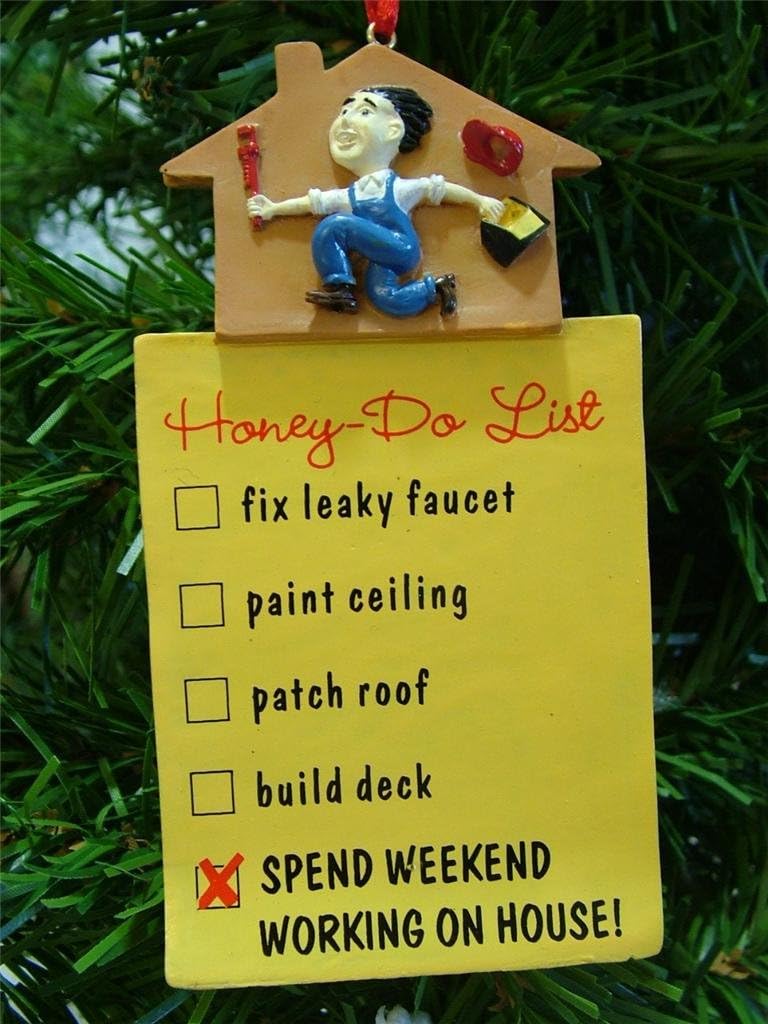 Amazon.com: Honey Do List Handyman Repairman Husban Christmas Tree ...