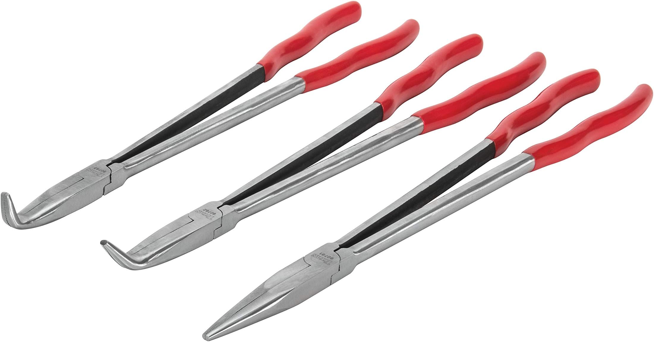 Crescent 2 Pc. X2™ Straight and Bent Long Nose Dual Material Plier Set ...
