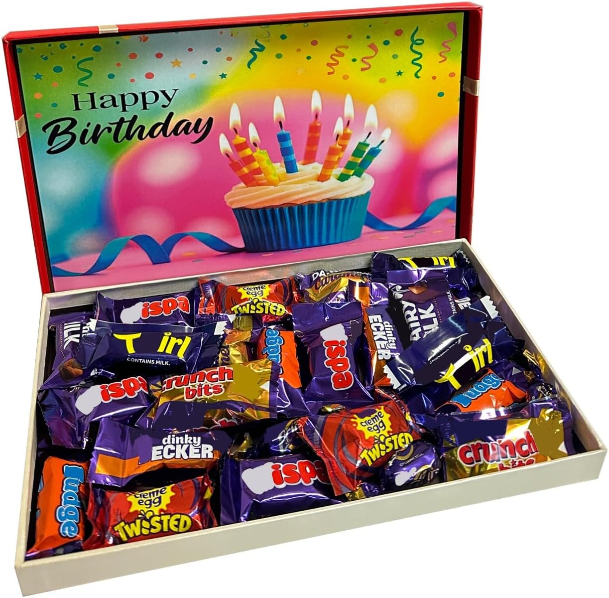 Happy birthday Chocolate gift box with Assorted mini Heros Chocolate ...