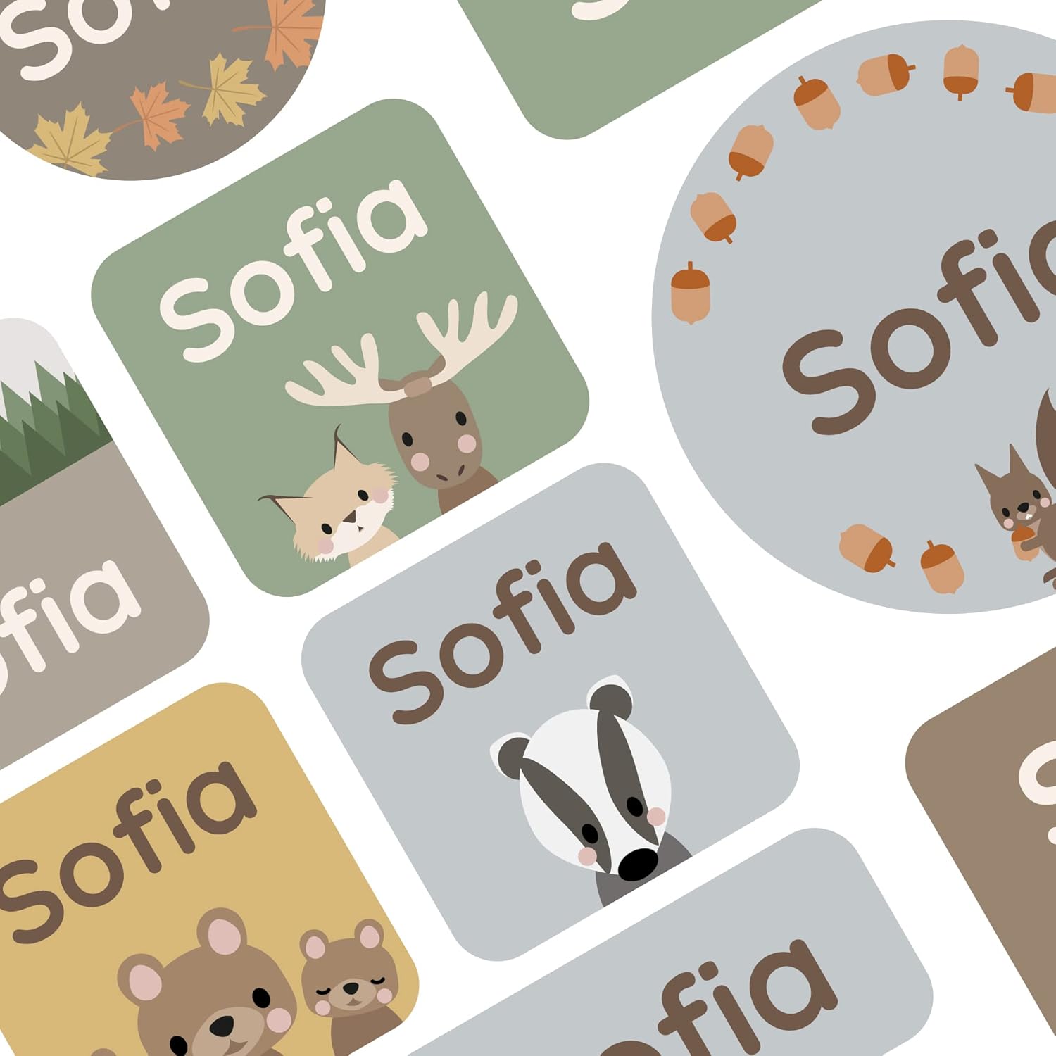 Amazon.com : Large Name Labels for Kids (33) - Custom Stickers for ...