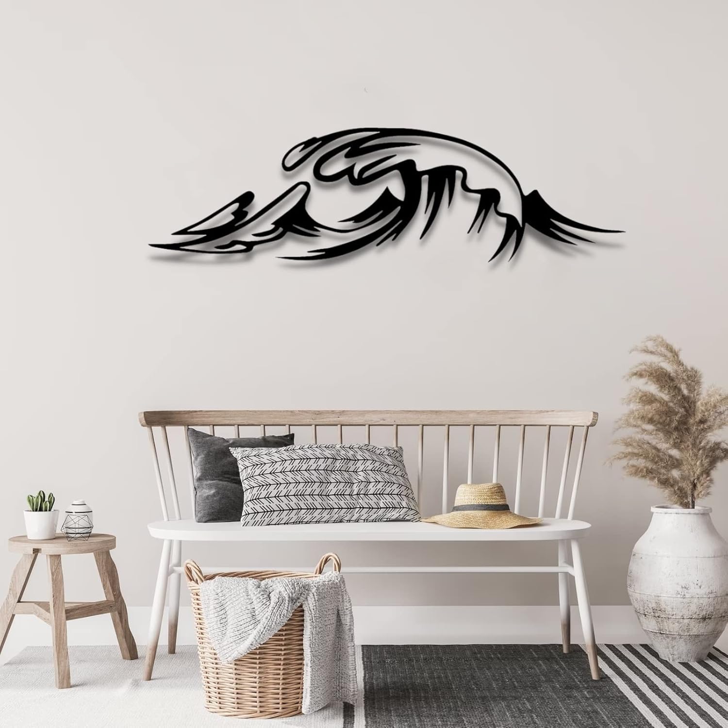 Amazon.com: Ocean Wave Metal Wall Art, Waves - Metal Wall Art，Ocean ...