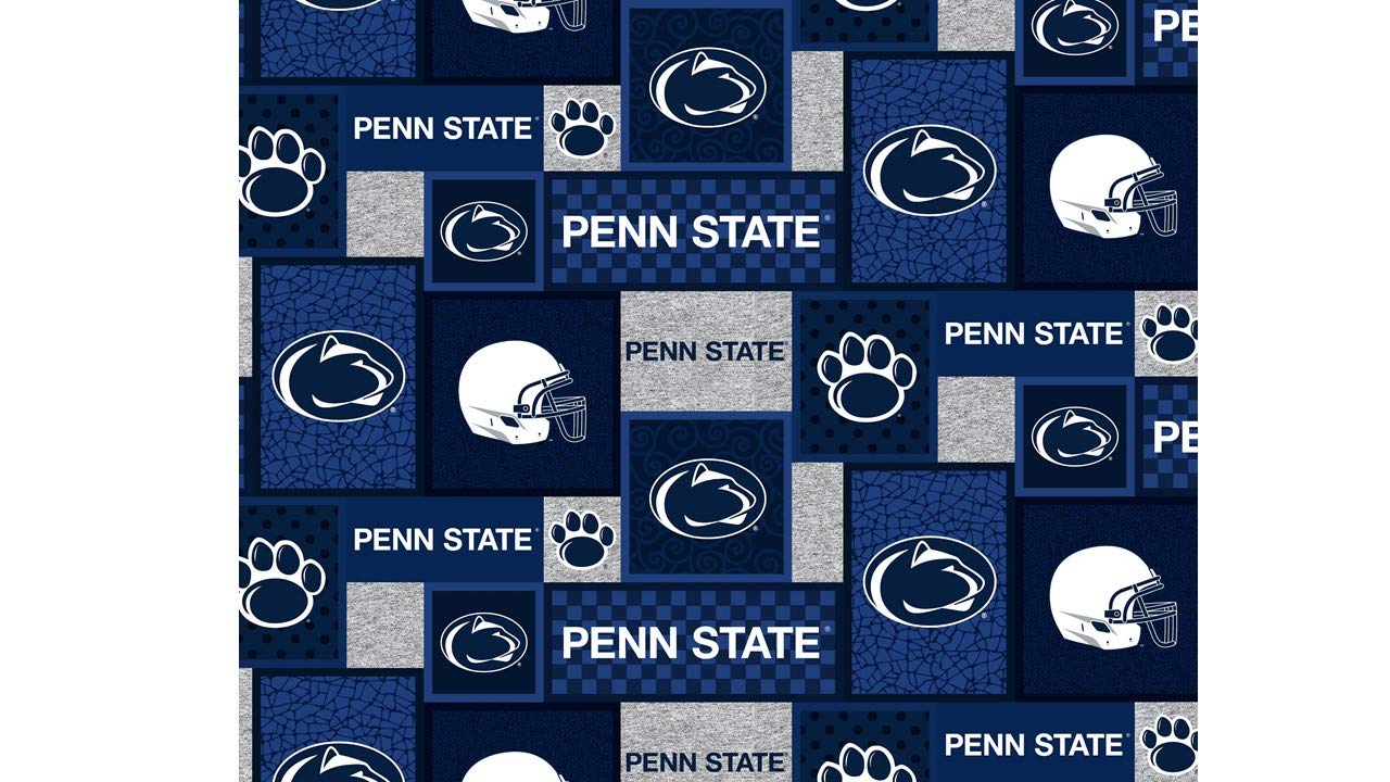 Amazon.com: SYKEL ENTERPRISES Penn State Fleece Blanket Fabric with New ...