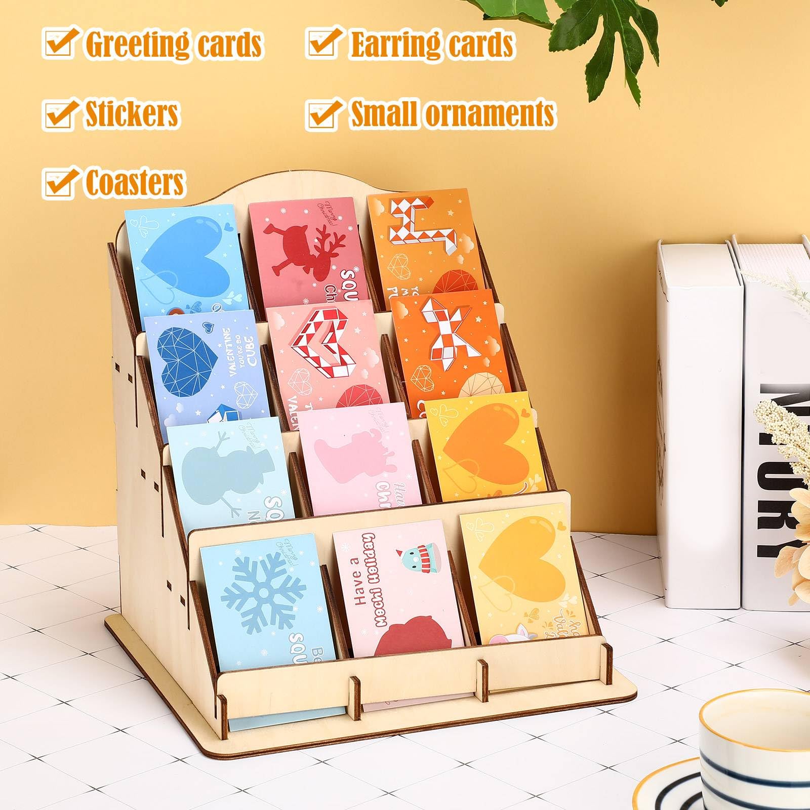 Snapklik.com : Barydat 2 Pack Greeting Card Organizer Display Stand ...