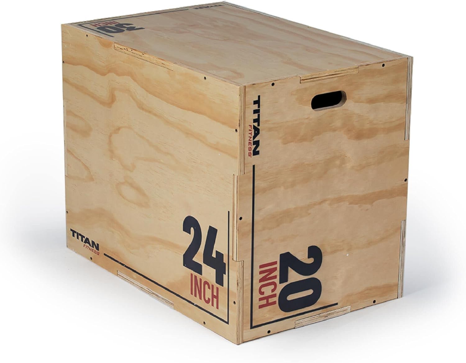 Amazon.com : Titan Fitness Wooden Plyometric Box, 20in 24in 30in, Pro ...