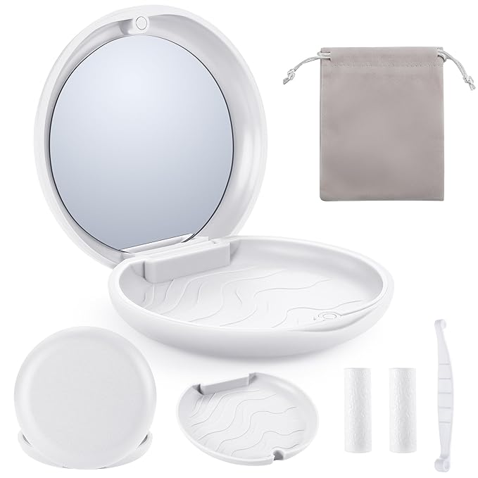 Amazon.com : Retainer Case For Invisalign Aligner, with 2 Pcs Chewies ...