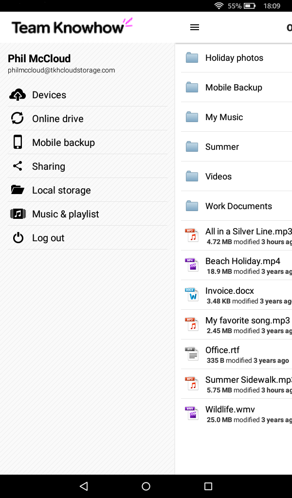 Cloud Storage from Team Knowhow - App on Amazon Appstore