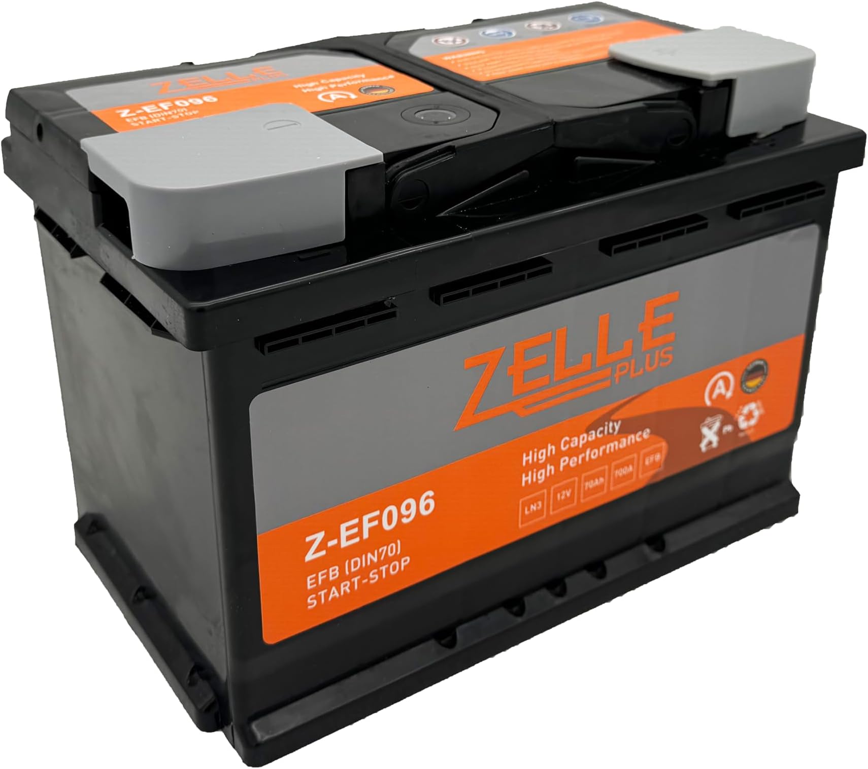 Exide EK700 Stop Start 12V 70Ah 760CCA TYPE 096 AGM VRLA Car Battery ...