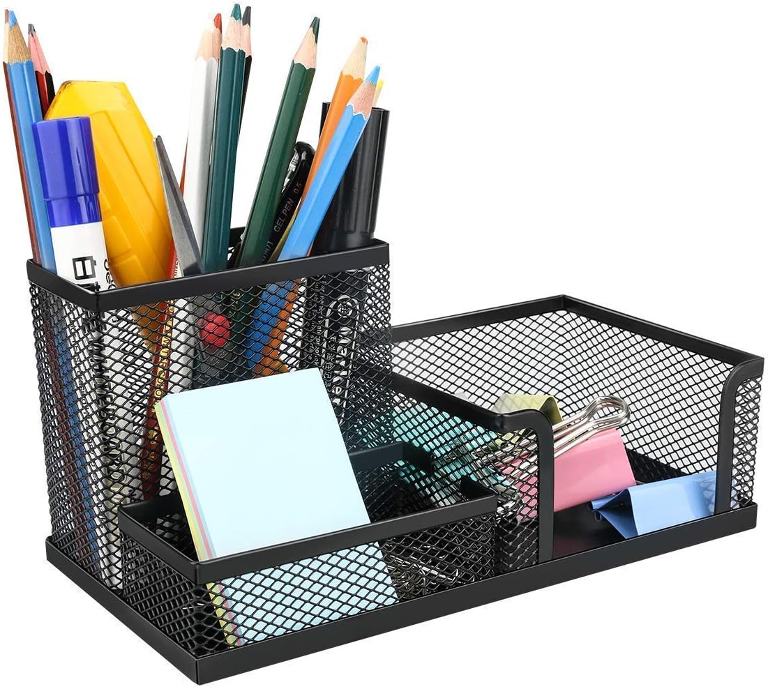 Omega No.1707 Platinum Pen Stand Smoky Desktop Stand for Pens, Pencils ...