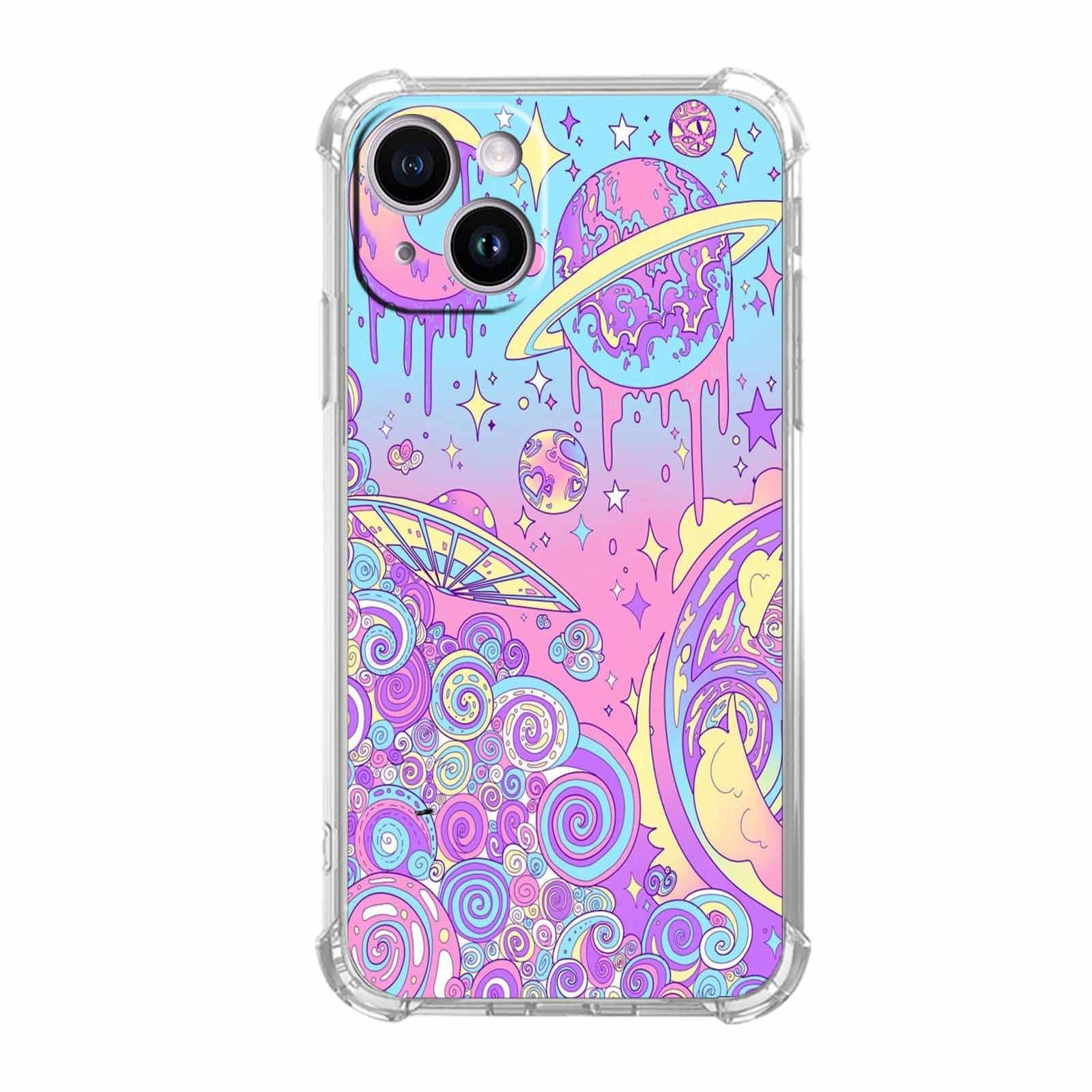 Amazon.com: Vesidurt Psychedelic Trippy Alien Art Case for iPhone 14,Abstract Hippie Aesthetic ...