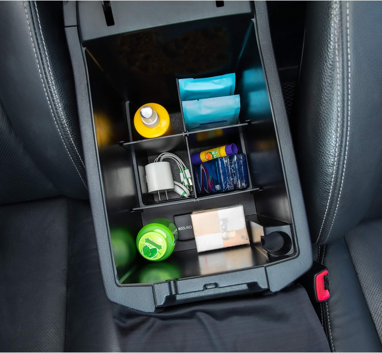 Amazon.com: jeseny Pack-1 Center Console Organizer Storage Box, Car ...