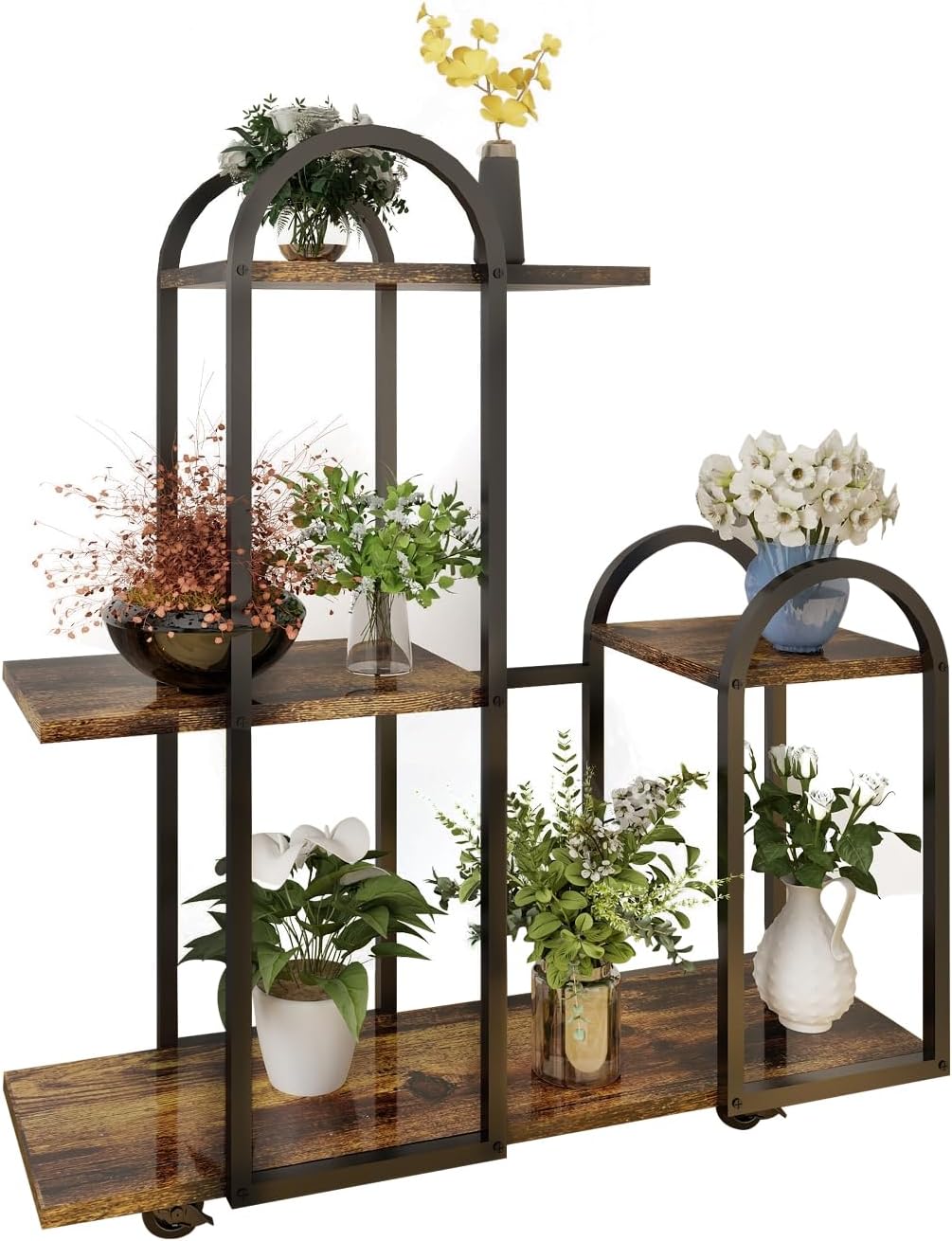 FRIZIONE Plant Stand Indoor Clearance, 3 Tiers 9 Potted Ladder Plant ...