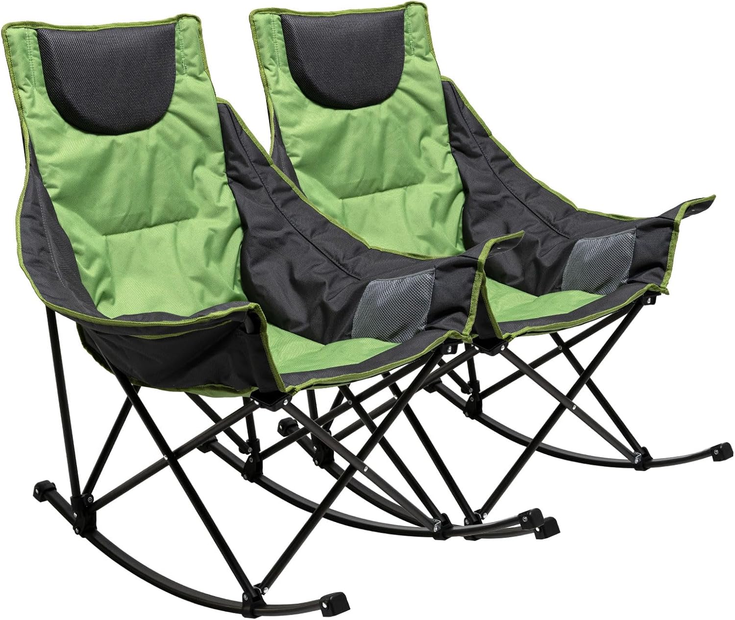 Amazon.com: SUNNYFEEL Rocking Camping Chair 2 Pack, Luxury Padded ...