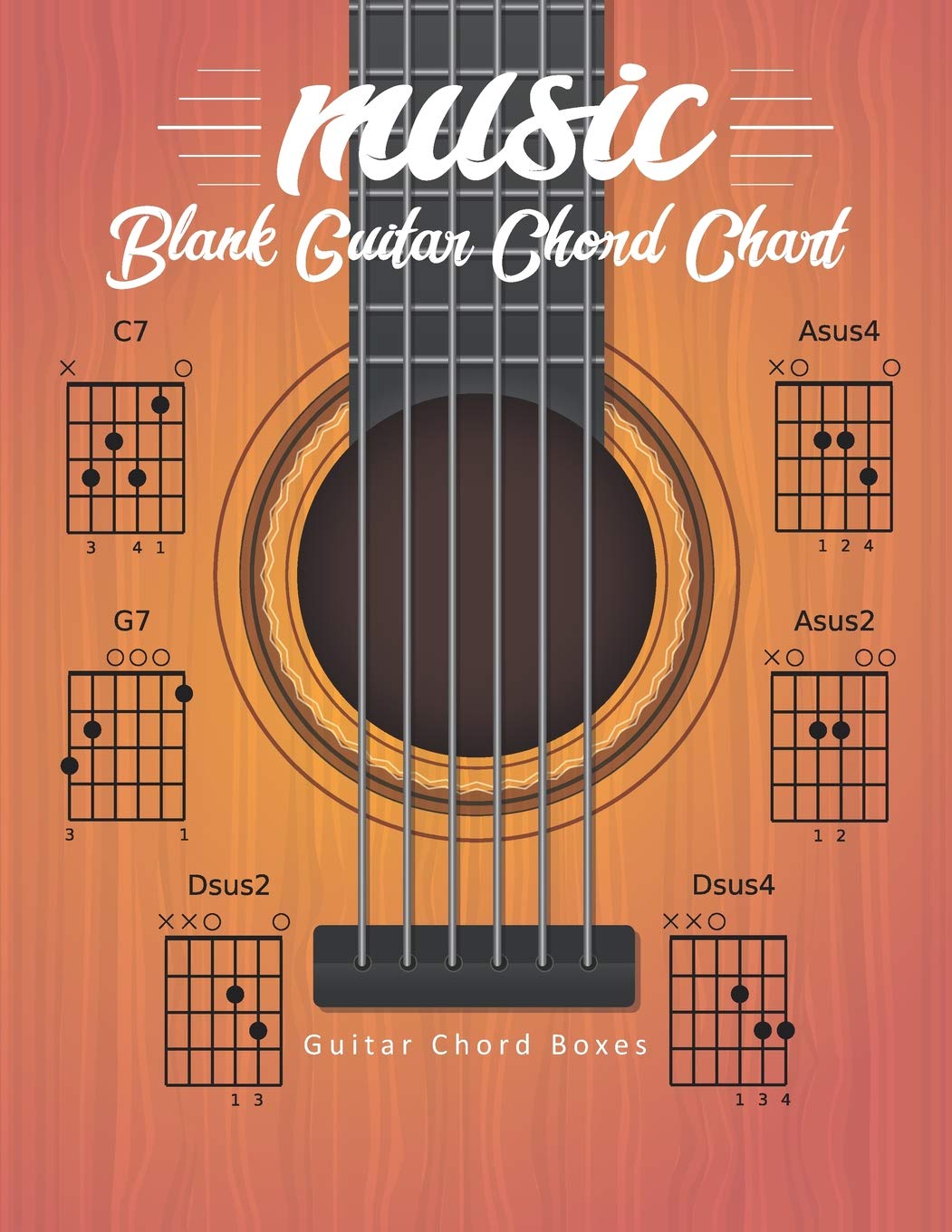 Amazon.com: Blank Guitar Chord Chart: Manuscript Music Paper Guitar ...