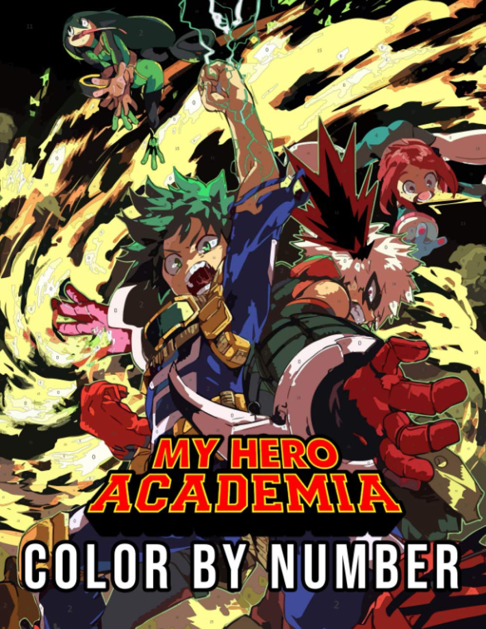 My Hero Academia Color By Number Izuku Midoriya Japenese Manga ...
