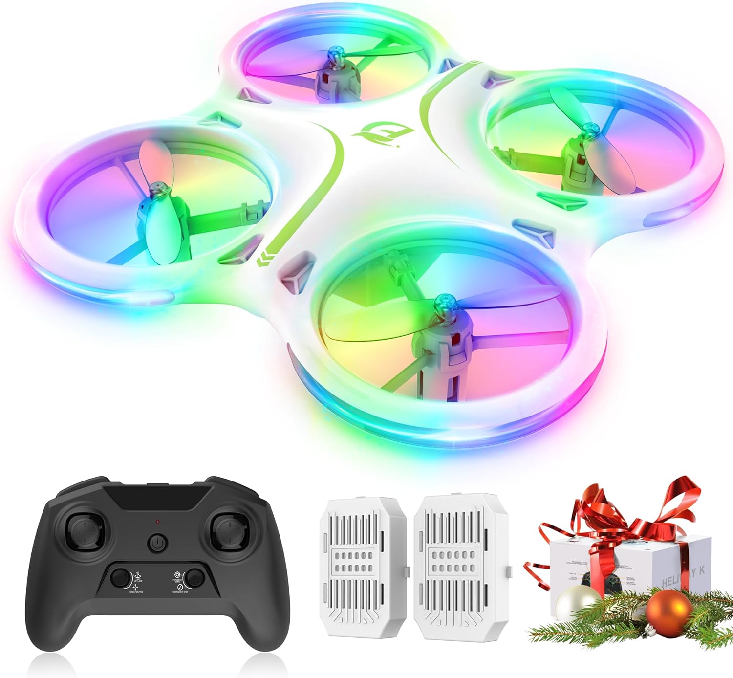 Amazon.com: Ficinto M28 Mini Drones for Kids and Beginners, Small LED ...