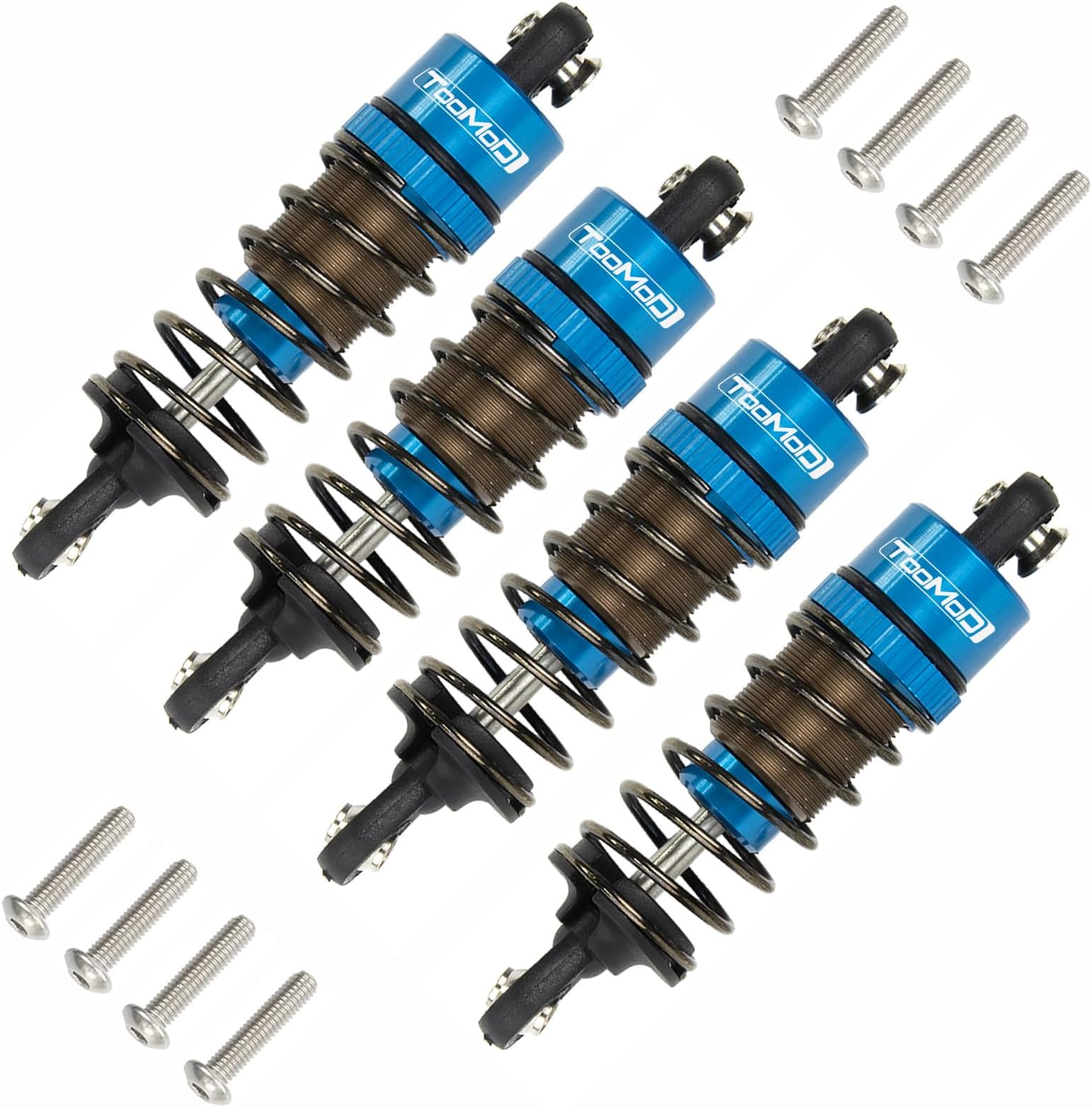 Amazon.com: TOOMOD 1/10 62MM RC Oil filled Shock Absorbers kit for ...