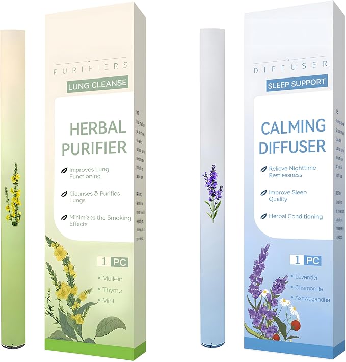 2PCS Herbal Diffuser Pen with Mullein & Thyme – Pure Breath Botanical ...