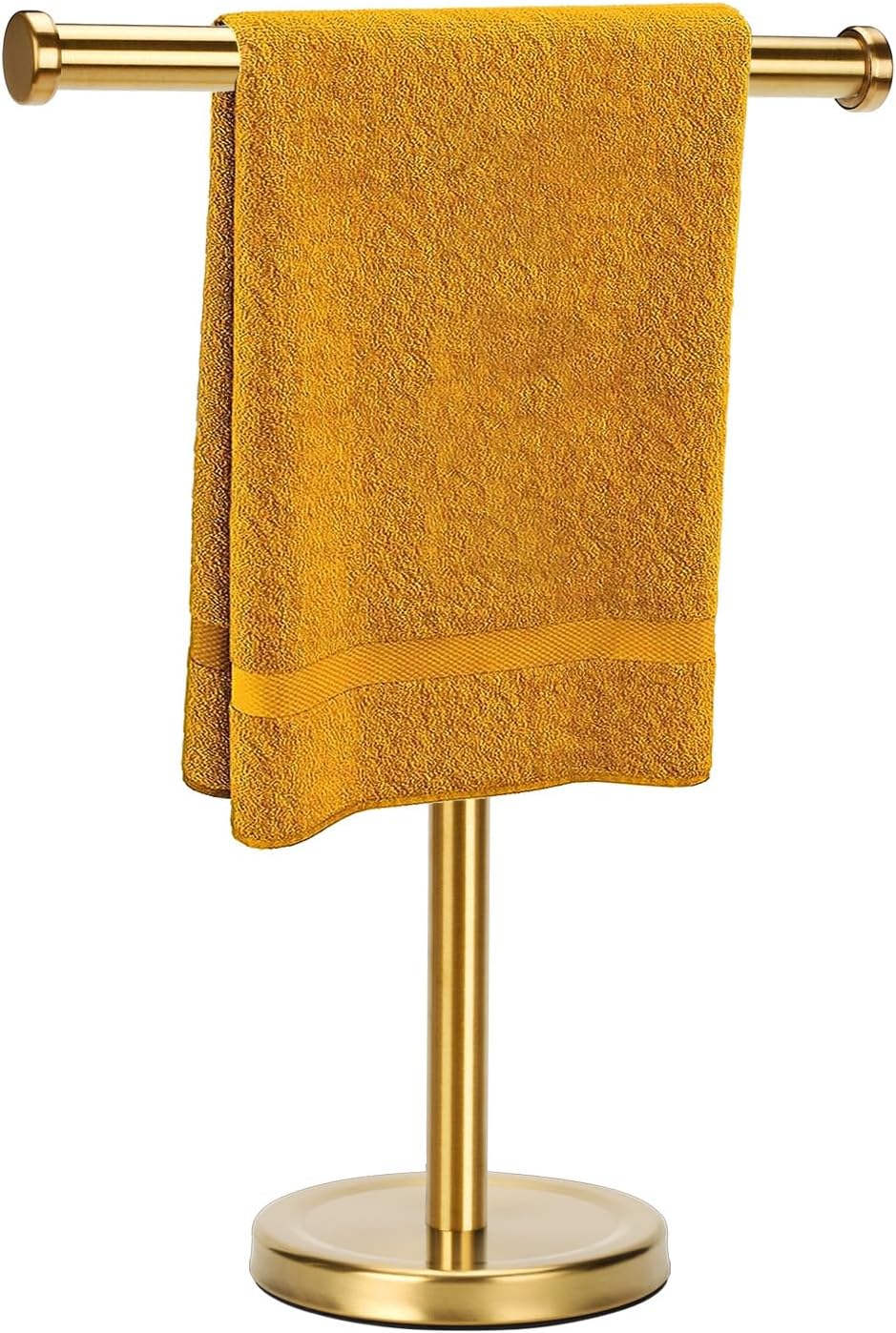 Amazon.com: SHUNLI Hand Towel Holder Stand, Gold Towel Rack Countertop ...