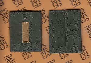 Amazon.com: US Army 2nd Second Lieutenant 2LT 0-1 OD Green Slip on Rank ...