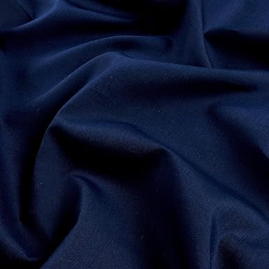 Amazon.com: Navy Muslin Fabric by The Yard 44/45 Inch Wide 100% Cotton