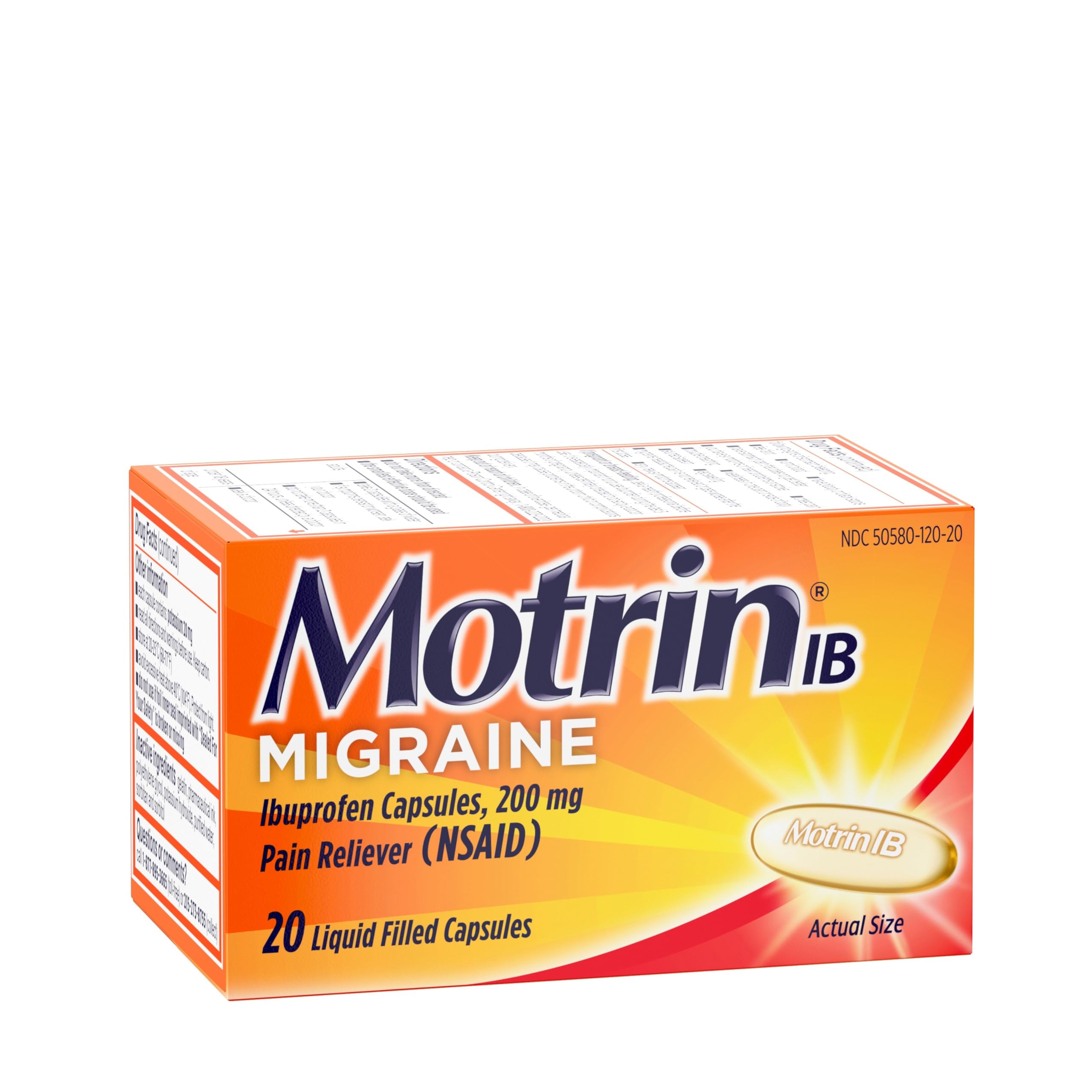 Amazon.com: Motrin IB Liquid Gels, 20 Count : Health & Household
