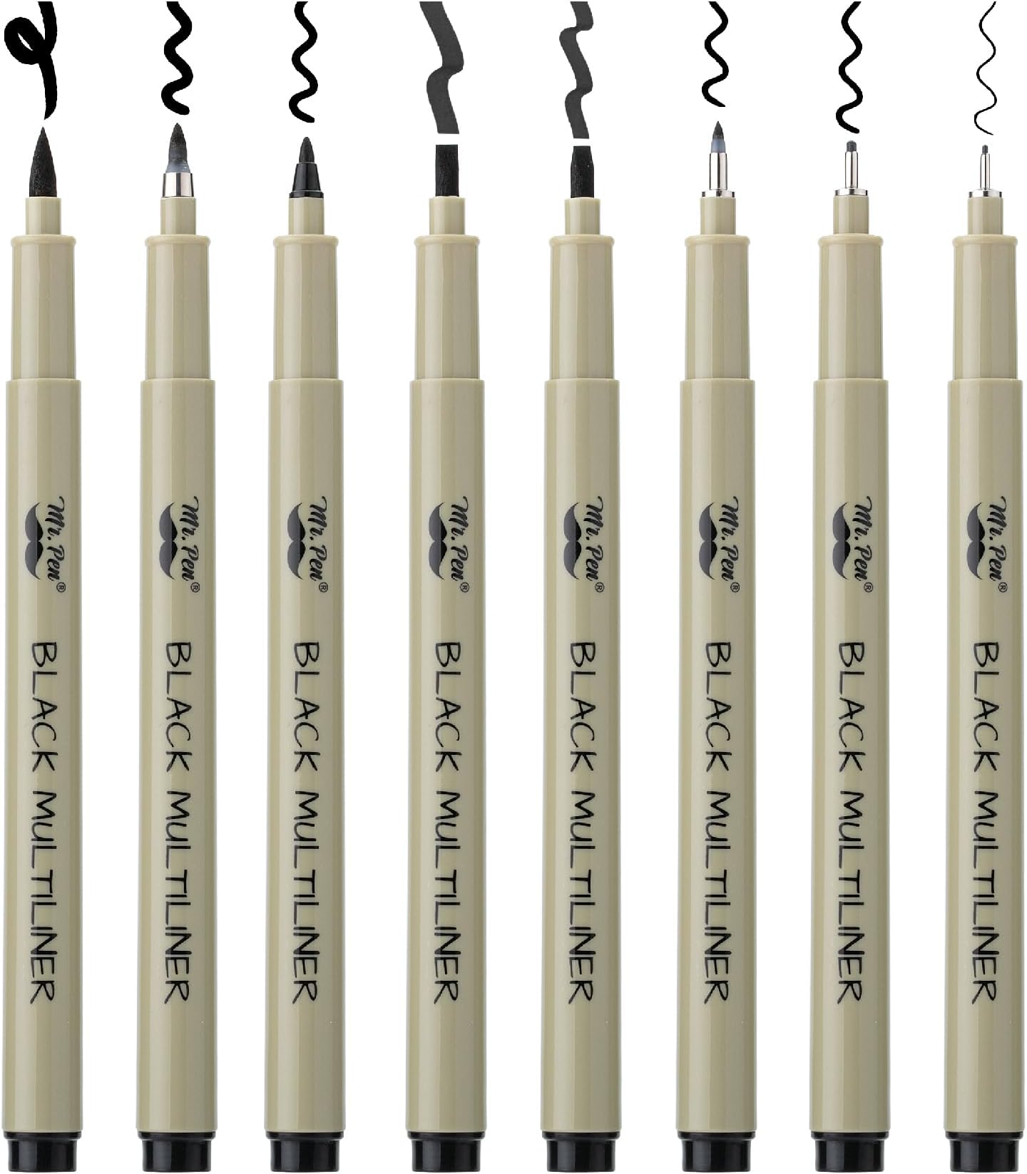 Amazon.com : Mr. Pen- Drawing Pens for Artists, 8 Pack, Black ...