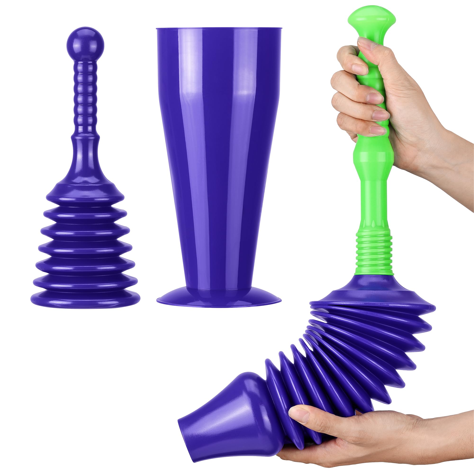 Snapklik.com : Luigis Sink & Toilet Plunger Bundle - Heavy Duty ...