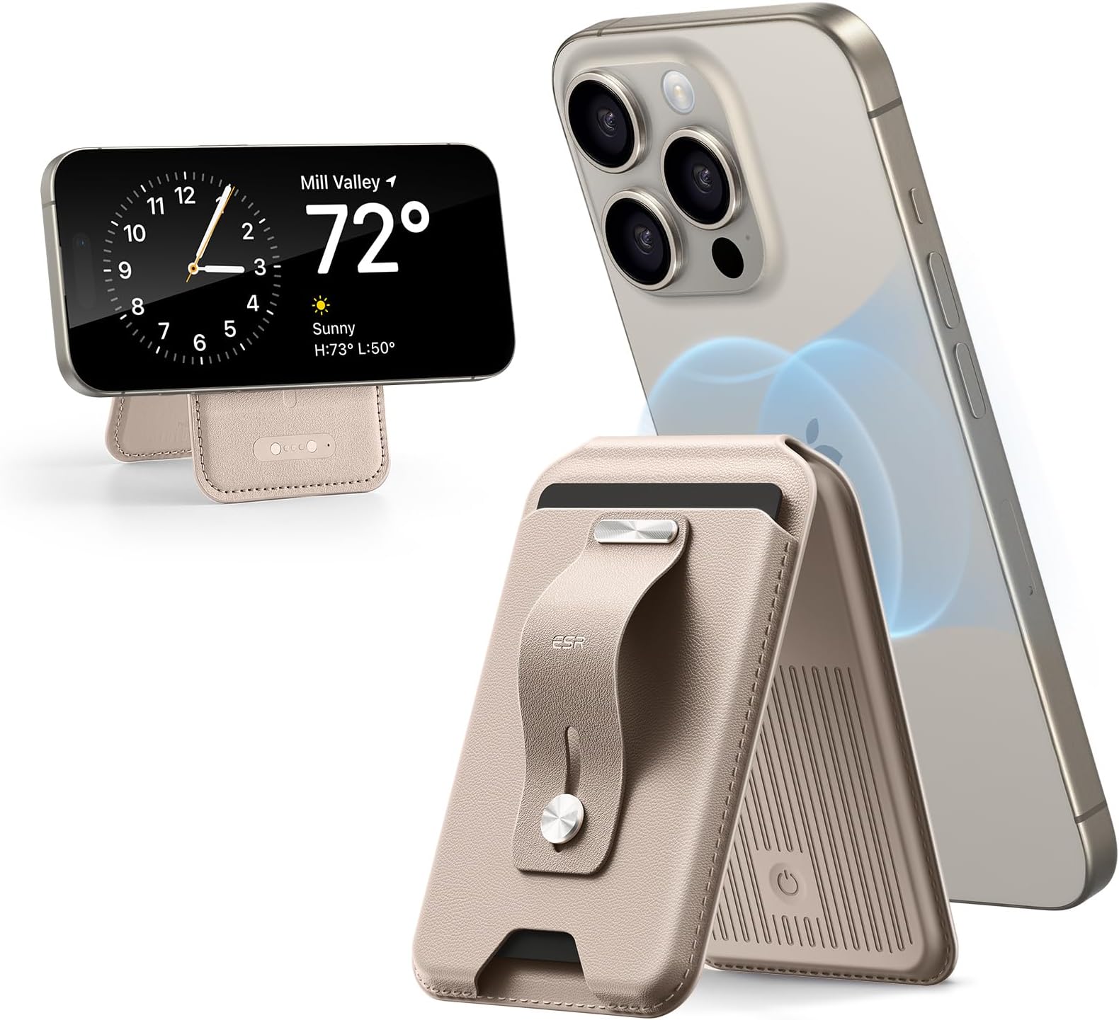 Amazon.com: ESR for Magsafe Wallet with Full Find My Functionality, Magnetic Geo iPhone Wallet ...