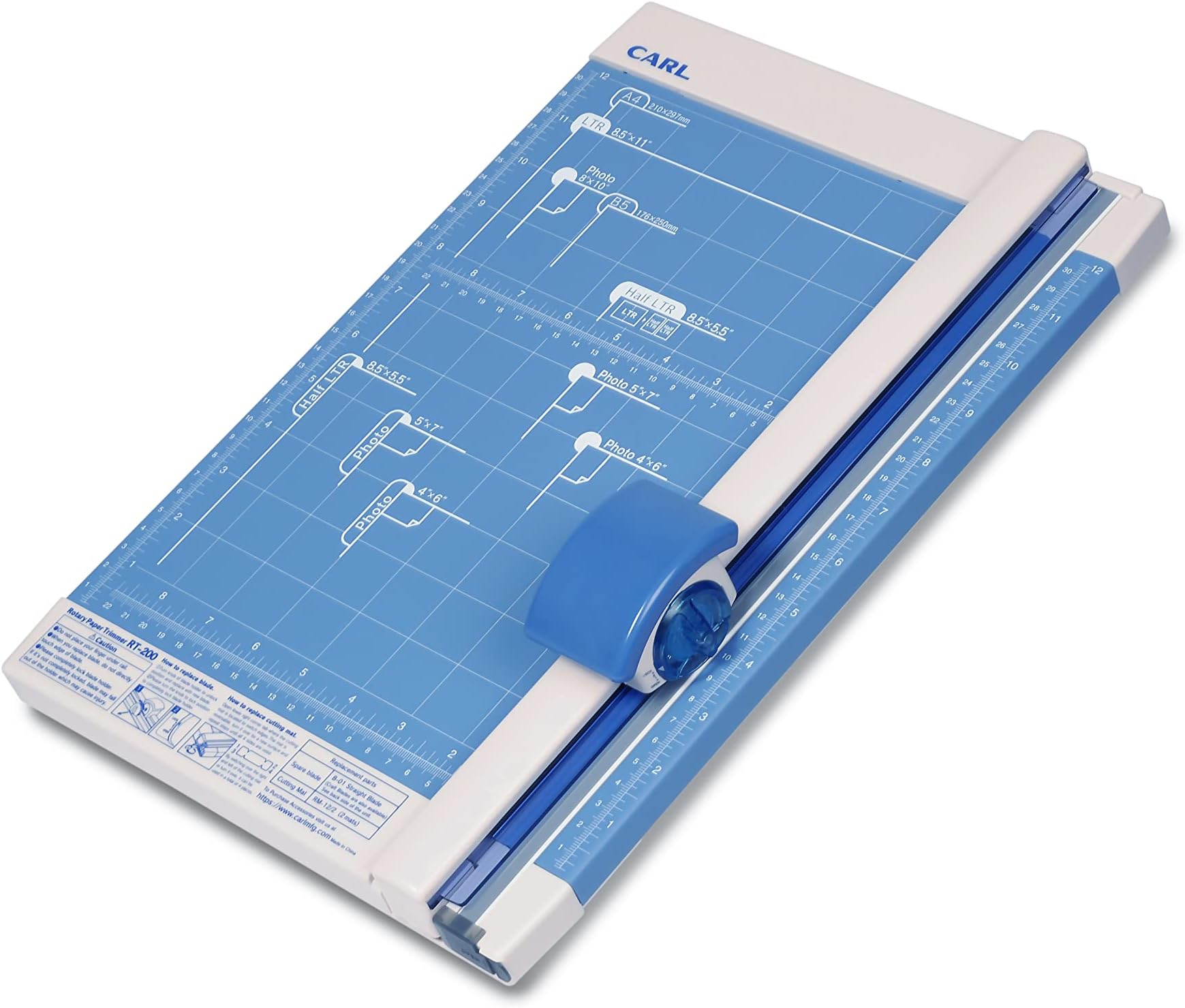 Carl RM-12/2 12-Inch Cutting Mat for All 12-Inch Trimmers,Gray : Amazon ...
