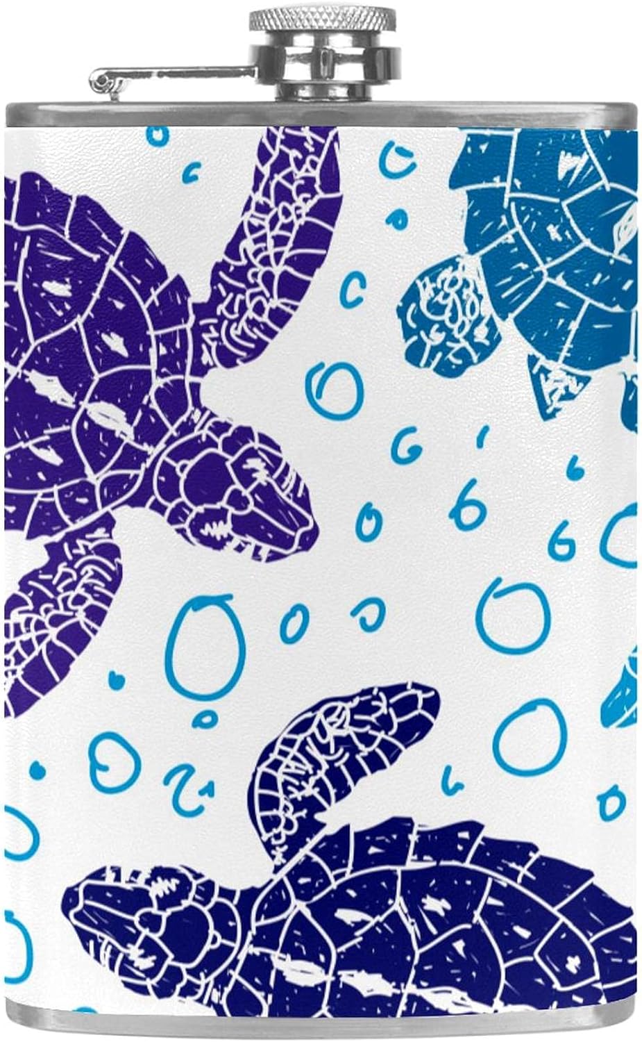 Amazon.com | Sea Turtles Flasks for Liquor for Men, Stainless Steel Hip ...