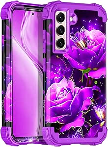 Amazon.com: Miqala for Galaxy S21 Plus Case,Glow in The Dark Three Layer Heavy Duty Shockproof ...