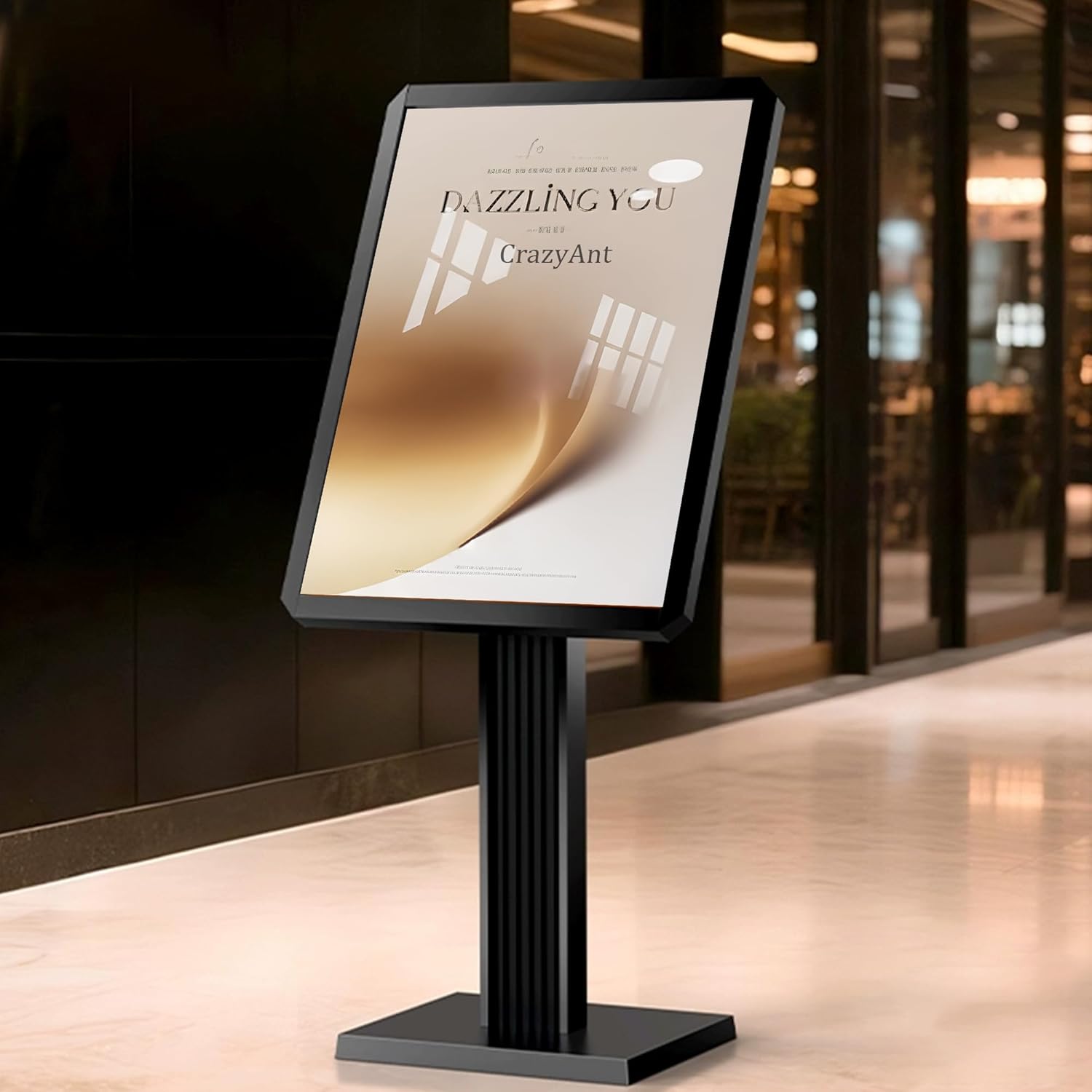 Amazon.com : CrazyAnt Heavy Duty Aluminum Pedestal Sign Stand，21 * 29in ...