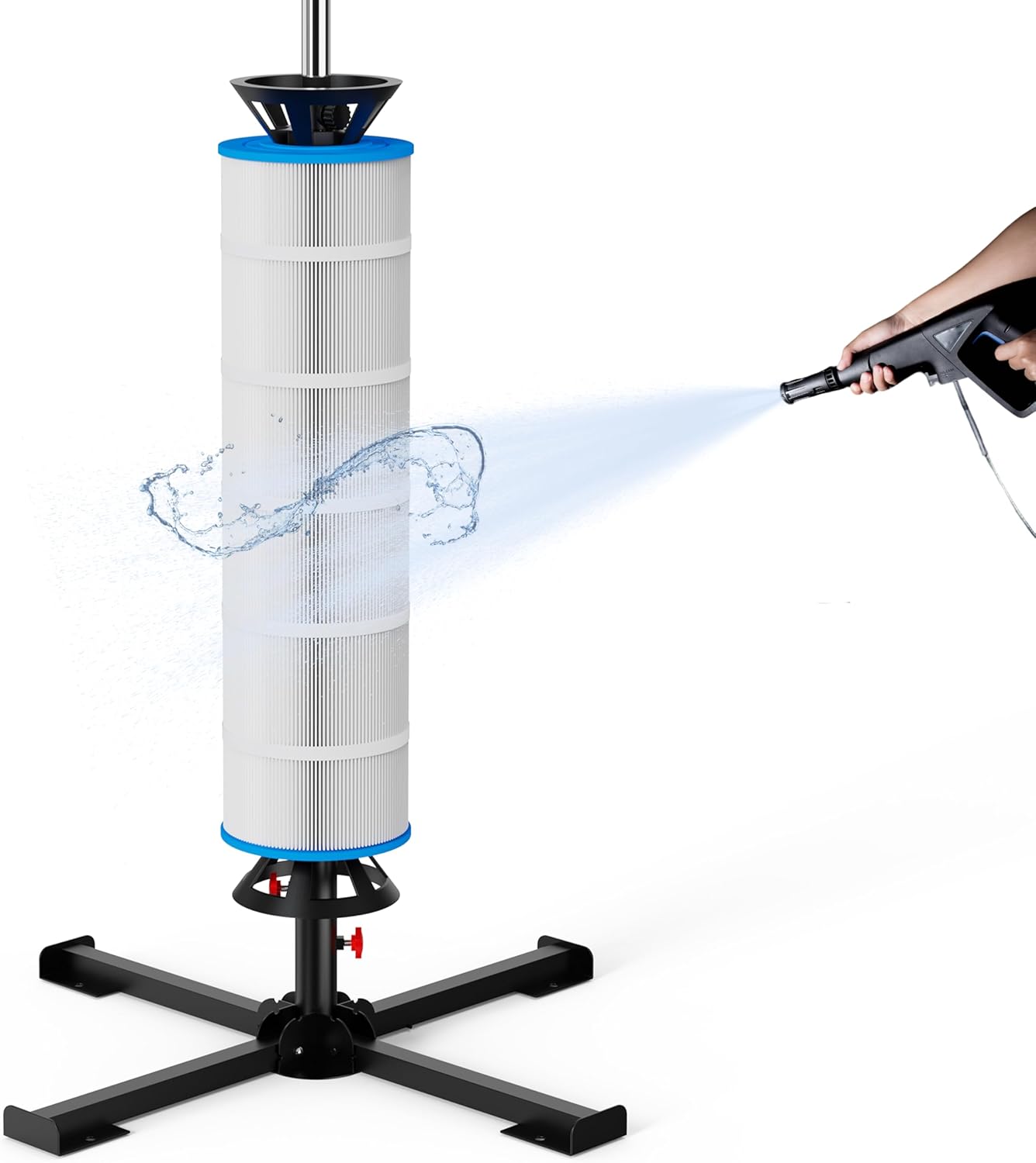 Amazon.com: ROYOR Pool Filter Cleaner Stand Tool, Fit for 3", 4", 6 ...