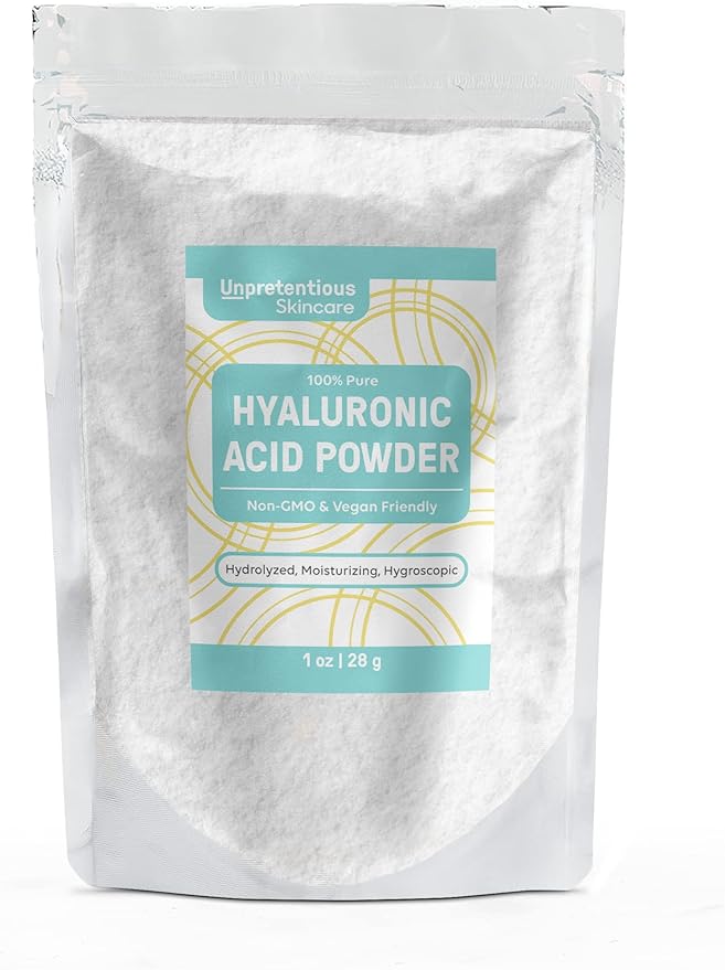 Amazon.com: Unpretentious Hyaluronic Acid Powder (1 oz) Food & Cosmetic ...
