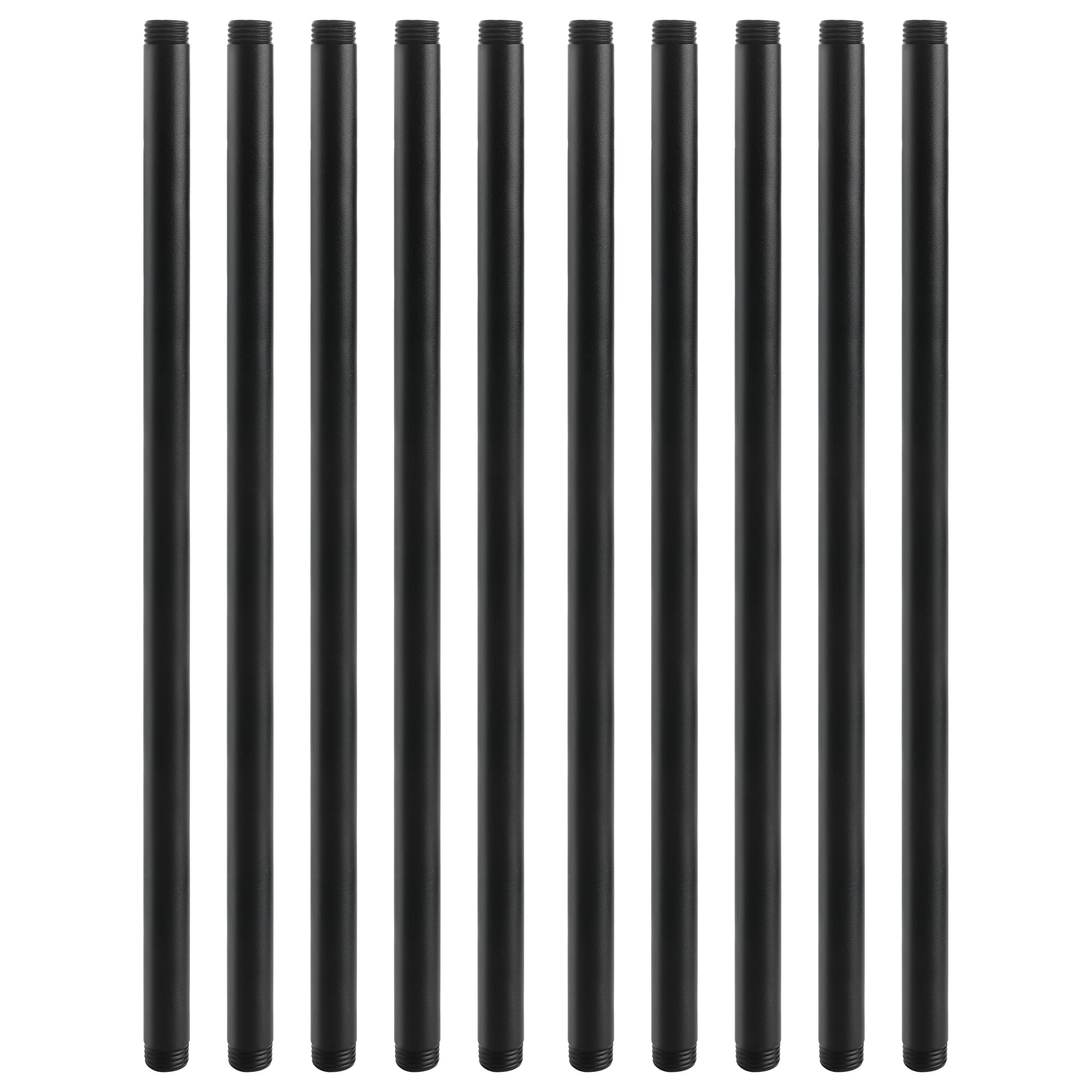 1/2"x 16" Black Painted Industrial Pipe - Home Expert 10 Pack Black ...