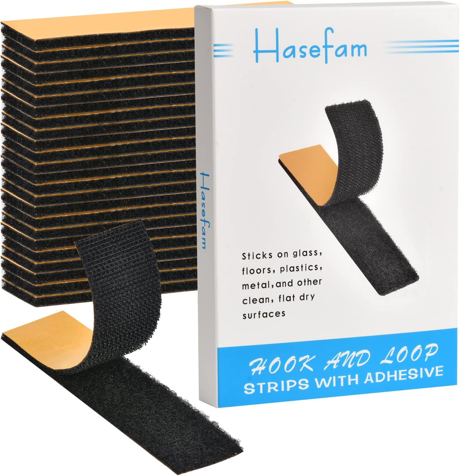 Amazon.com: XUMAKI 1x4 inch Hook and Loop Strips with Adhesive - 24 ...