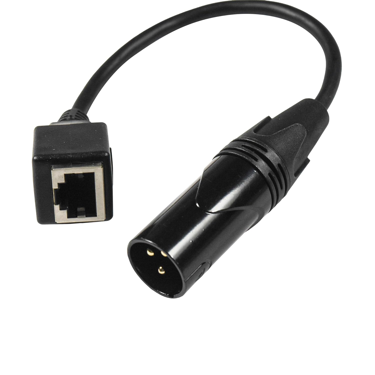 Amazon.com: HQRP 3-Pin XLR Male to RJ45 Adapter, RJ45 to XLR DMX Cable ...