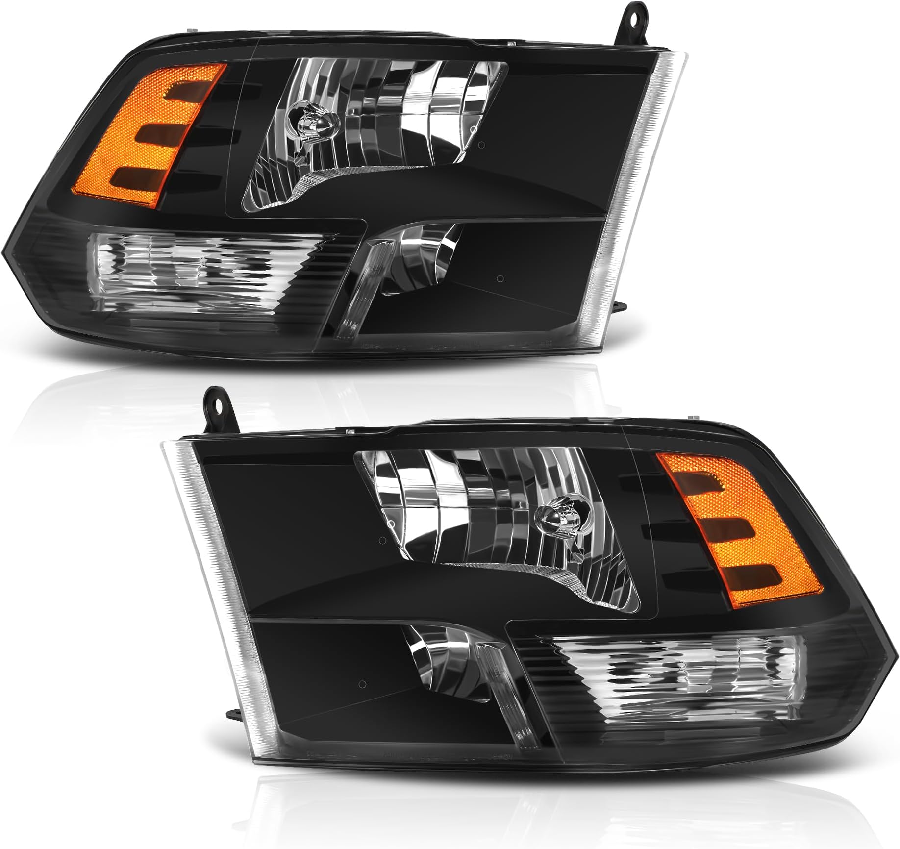 telpo Headlight Assembly Fit For 2009-2018 Dodge Ram 1500, 2010-2018 ...