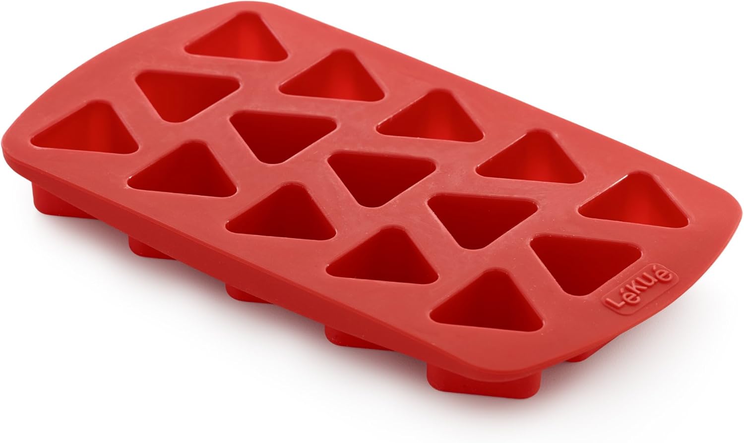 Amazon.com: Lekue 0217215R01M017 Silicone Chocolate Mold, Triangle, Red ...