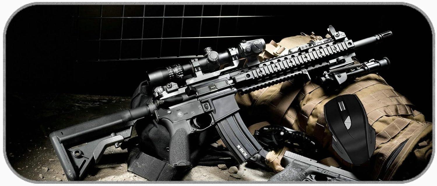 Amazon.com : XXL Professional Large Mouse Pad Weapon Rifle Non-Slip ...