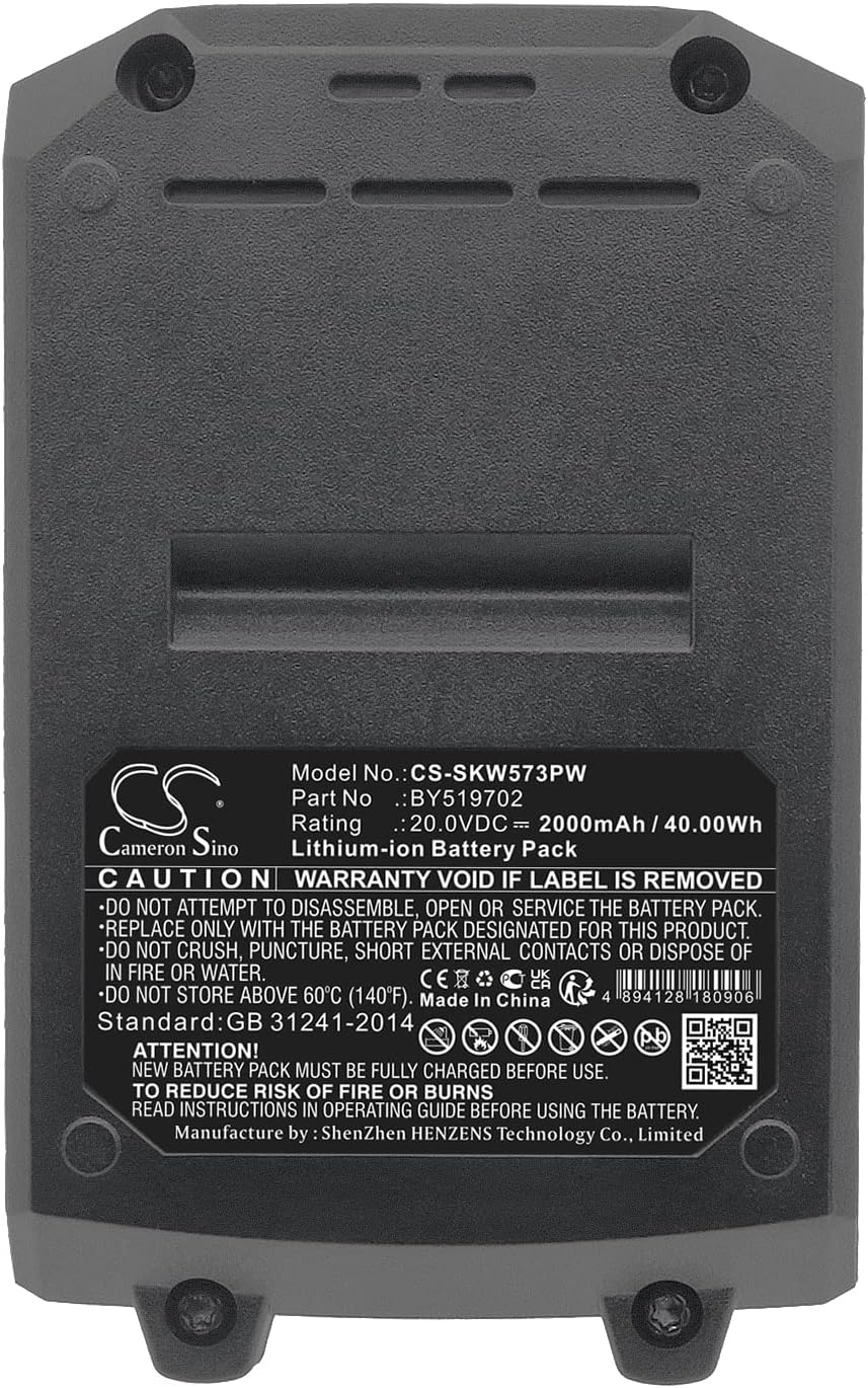 Amazon.com: 20V 2000mAh/ 40Wh Power Tools Li-Polymer Replacement ...
