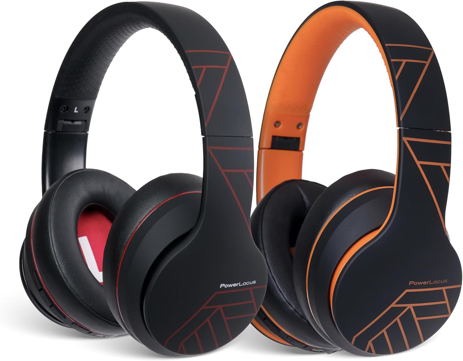 Amazon.com: PowerLocus 2 Pack P6 Bluetooth Headphones Over Ear ...