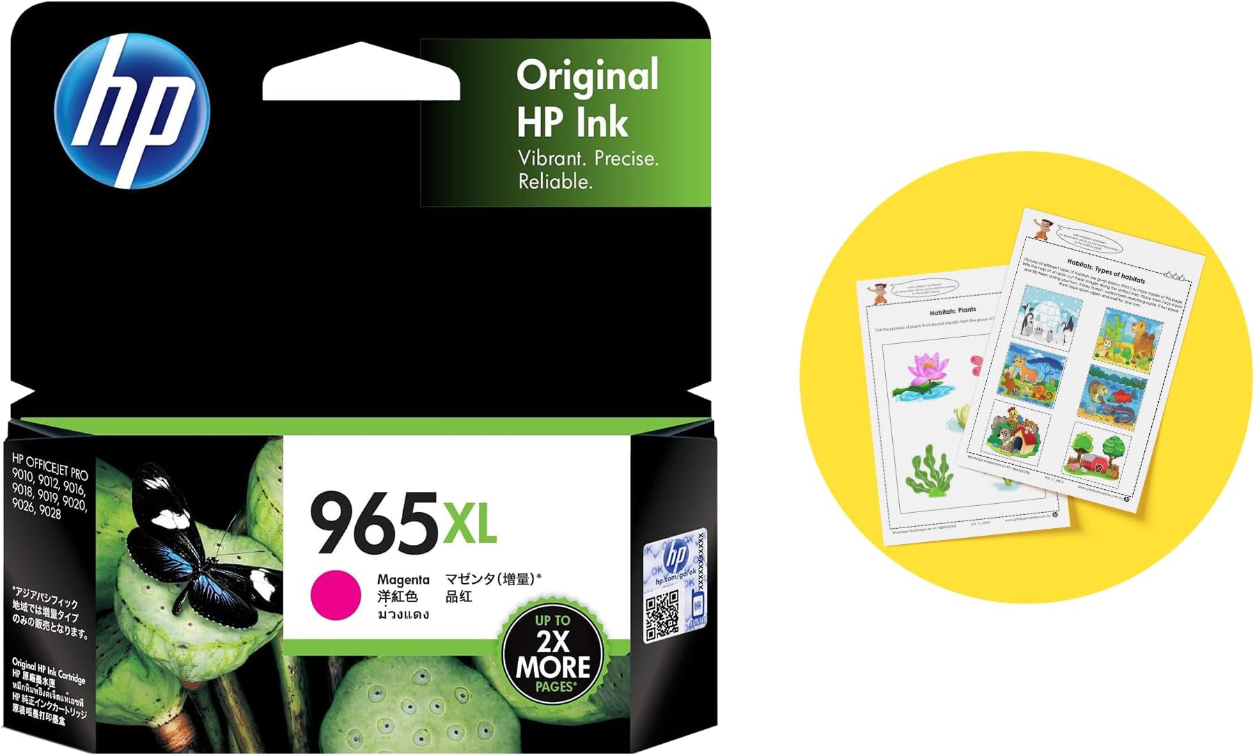 HP 965 Genuine Original High Yield Magenta Ink Printer Cartridge works ...
