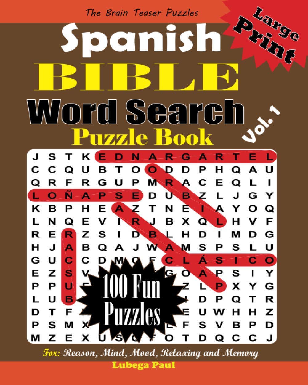 Spanish Bible Word Search Puzzle Book Vol 1 100 Brain | Desertcart INDIA